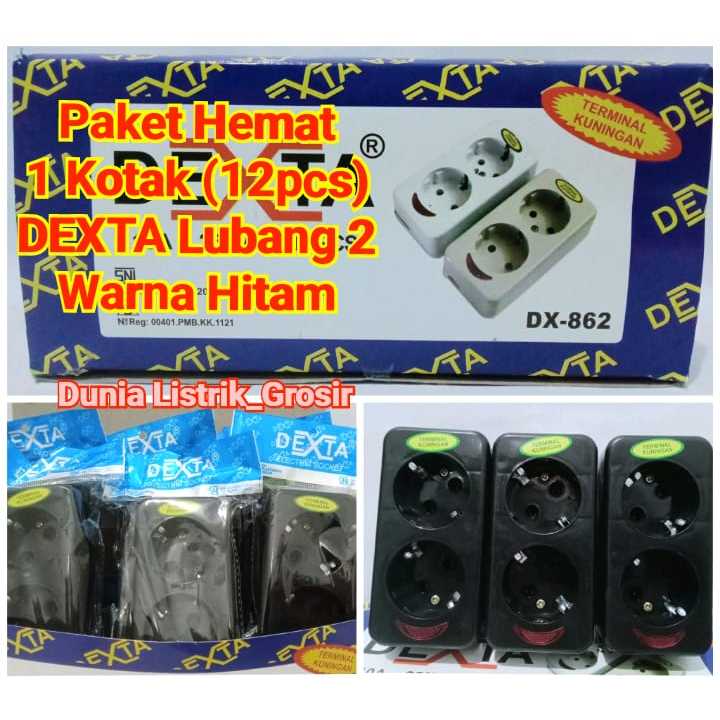 Savings Package 1 Box (12 Pcs) Black Series Grounded Electrical Socket ...