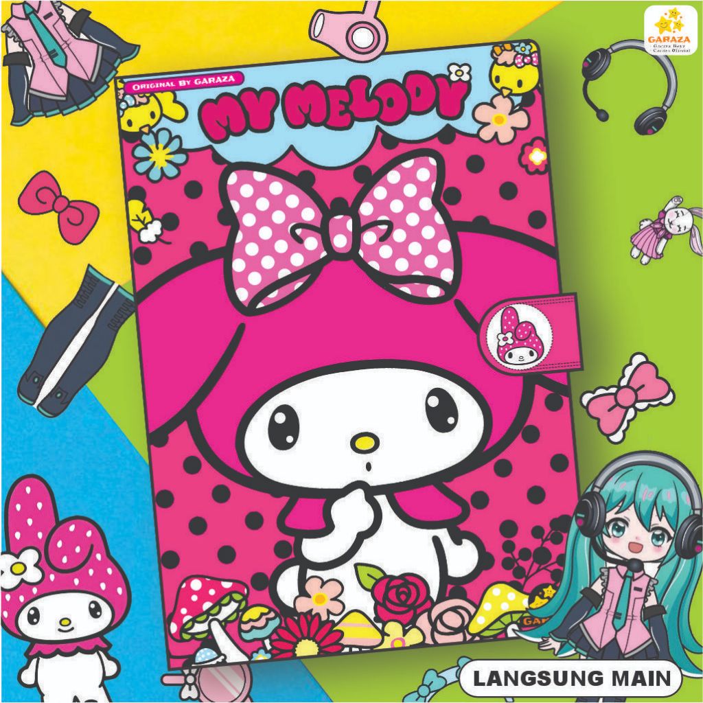 Paperdoll MY MELODY Edition MY MELODY Children's Education Book FULL ...