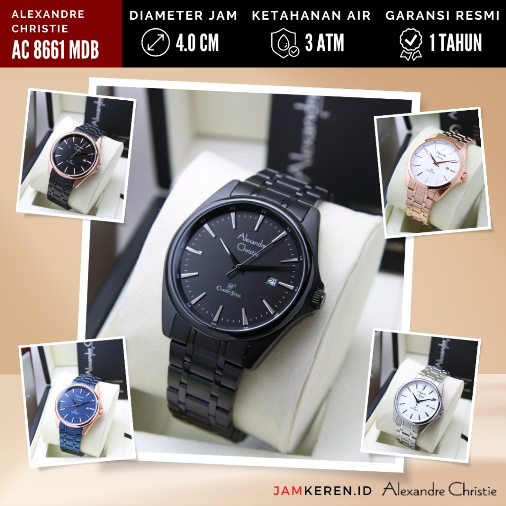 JAMKEREN Alexandre Christie Men's Watch Alexandre Christie 8661 AC8661 ...