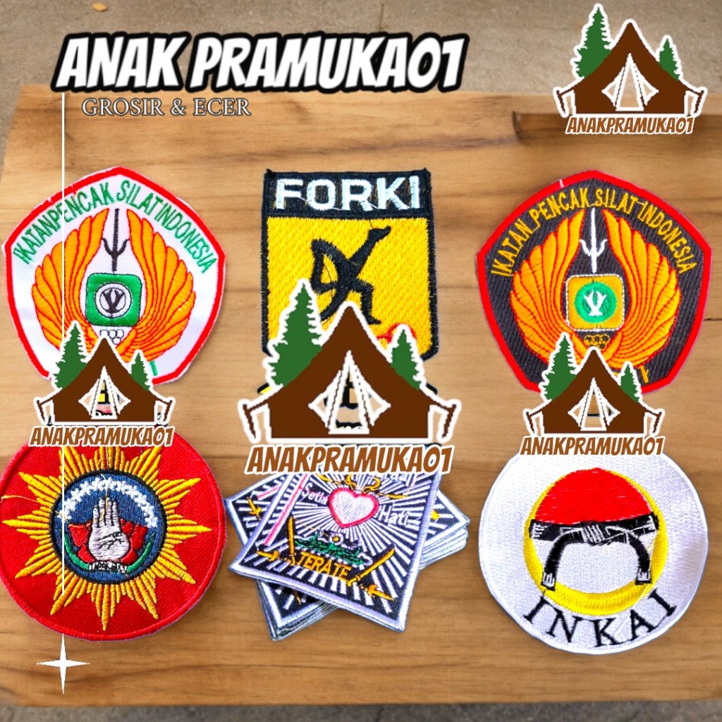 Complete pencak silat logo Patch / bed / ipsi logo / psht logo / tapak ...