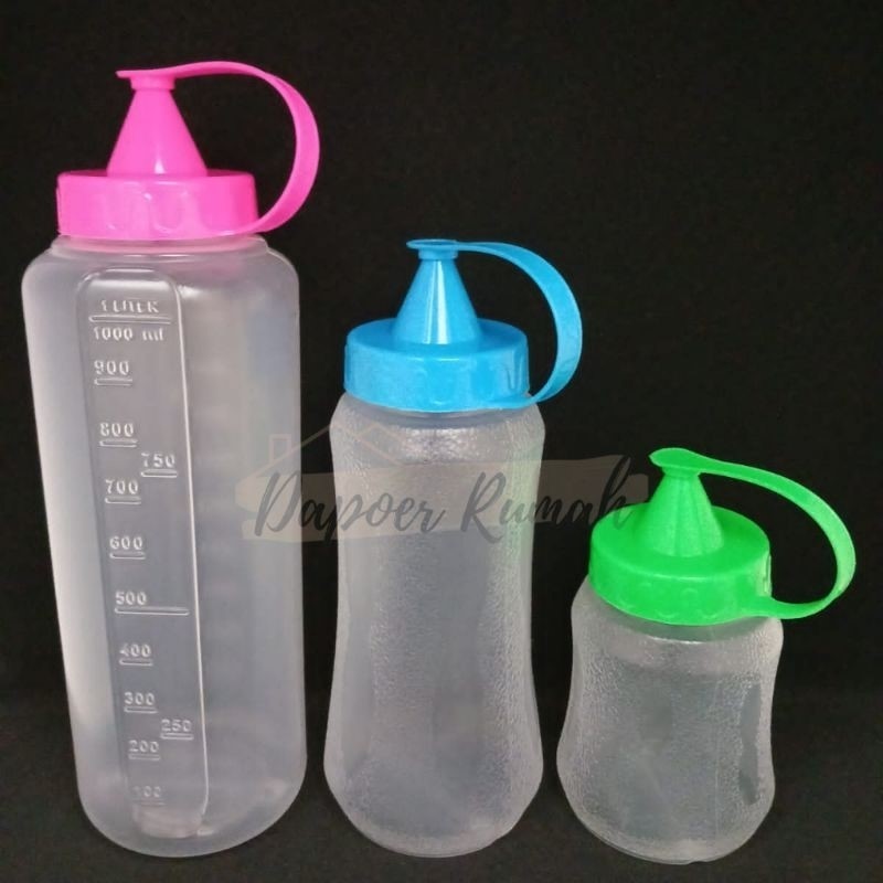 Plastic SAUCE BOTTLE / SAUCE BOTTLE / SAMBAL SAUCE BOTTLE 300 ML 400 ML 500 ML 600 ML | Shopee ...