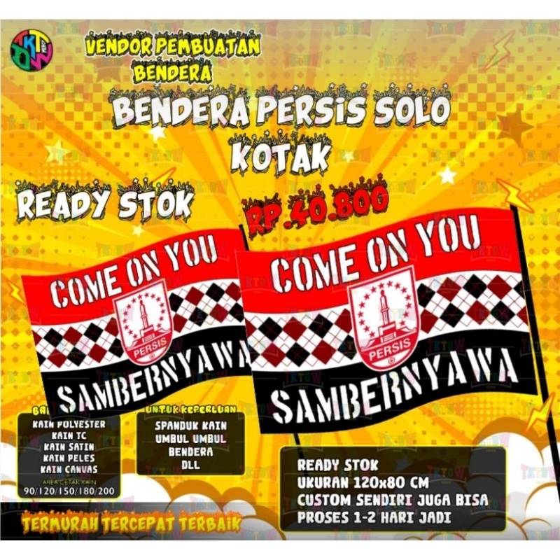 Square AND CUSTOM PERSIS COYS FLAG | Shopee Malaysia