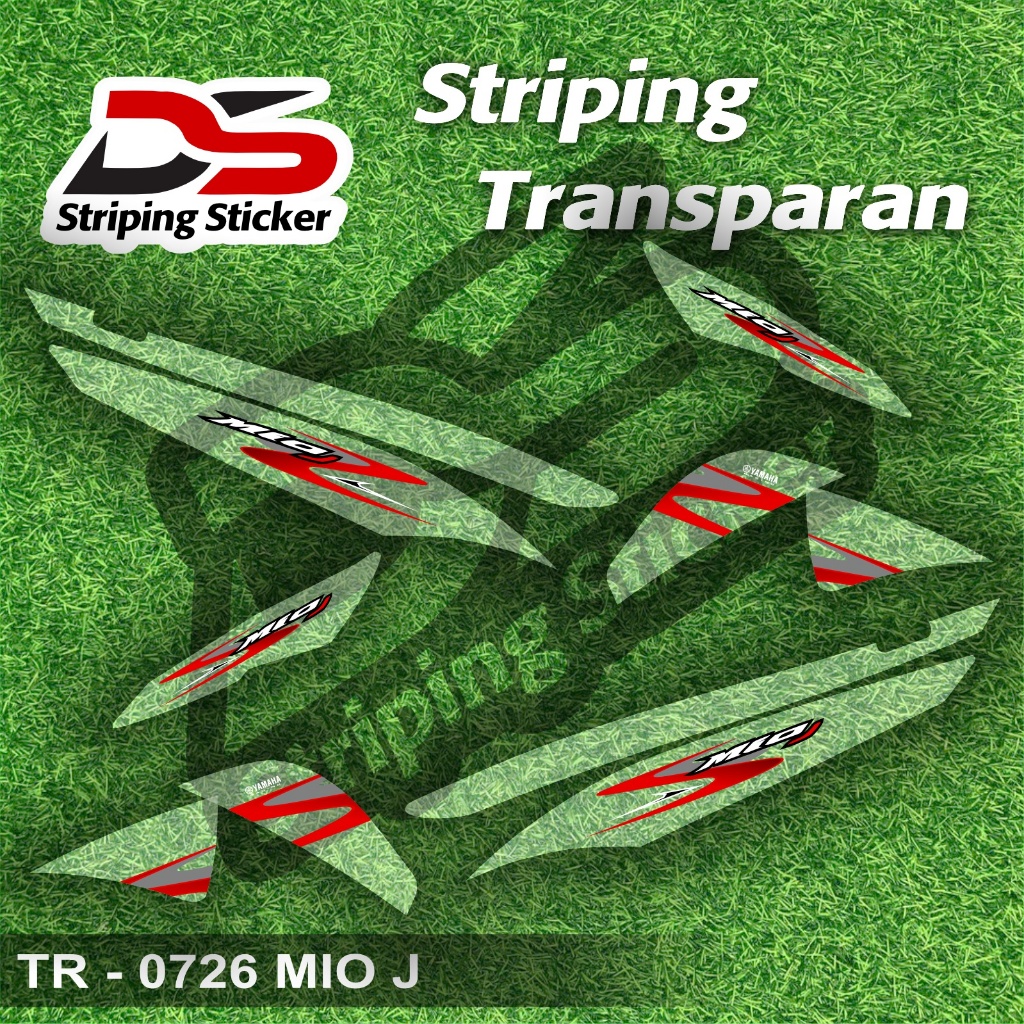 Mio J Transparent Sticker Striping (TR-0726) Motorcycle Sticker ...