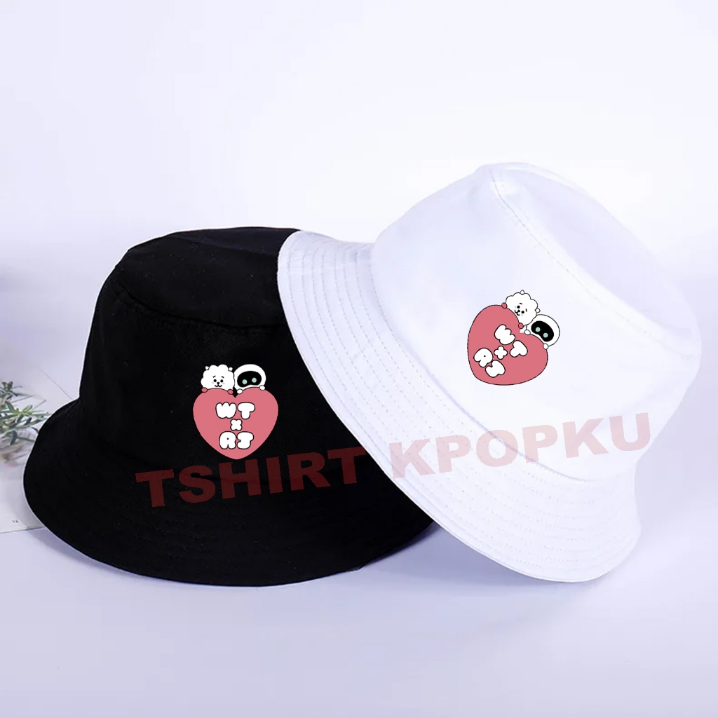 Bucket hats korean kpop BTS Hat Wootteo x rj Version LOVE wt x rj | Shopee Malaysia