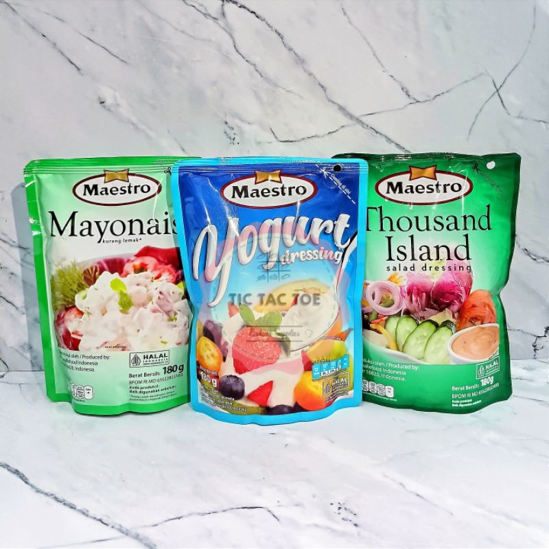 Maestro Mayonnaise all variant/Mayonise/Mayonnaise maestro 180g/mayones ...