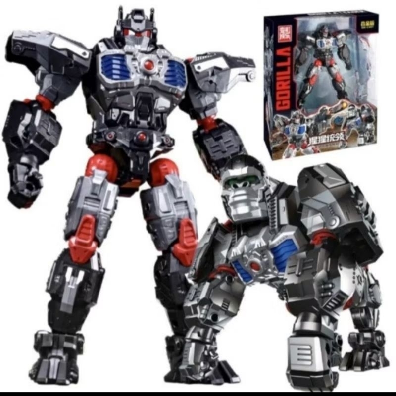 Gorilla Robot Deform Optimus Primal Black Prime Robot Diecast Rise of ...