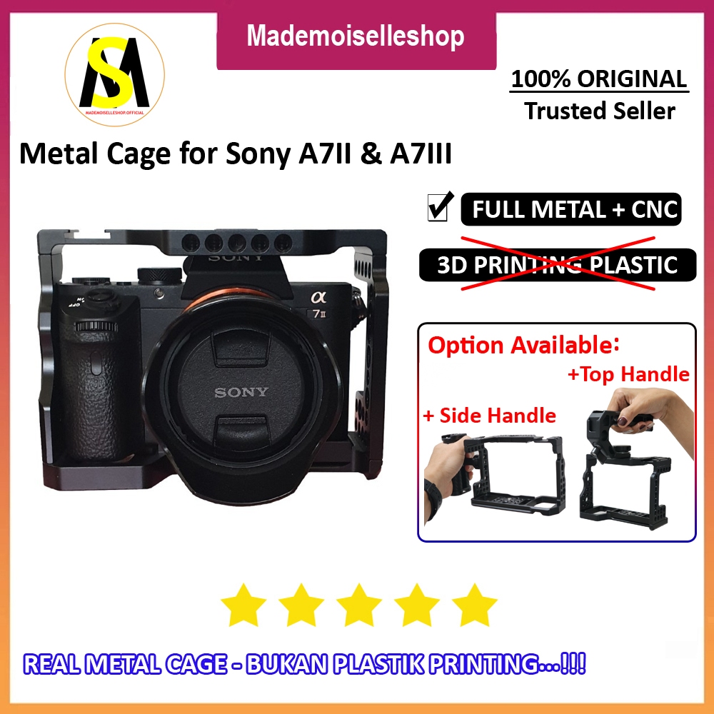 Cage Rig for Sony A7 Mark II & A7 Mark III - Cage Sony A7II A7III ...