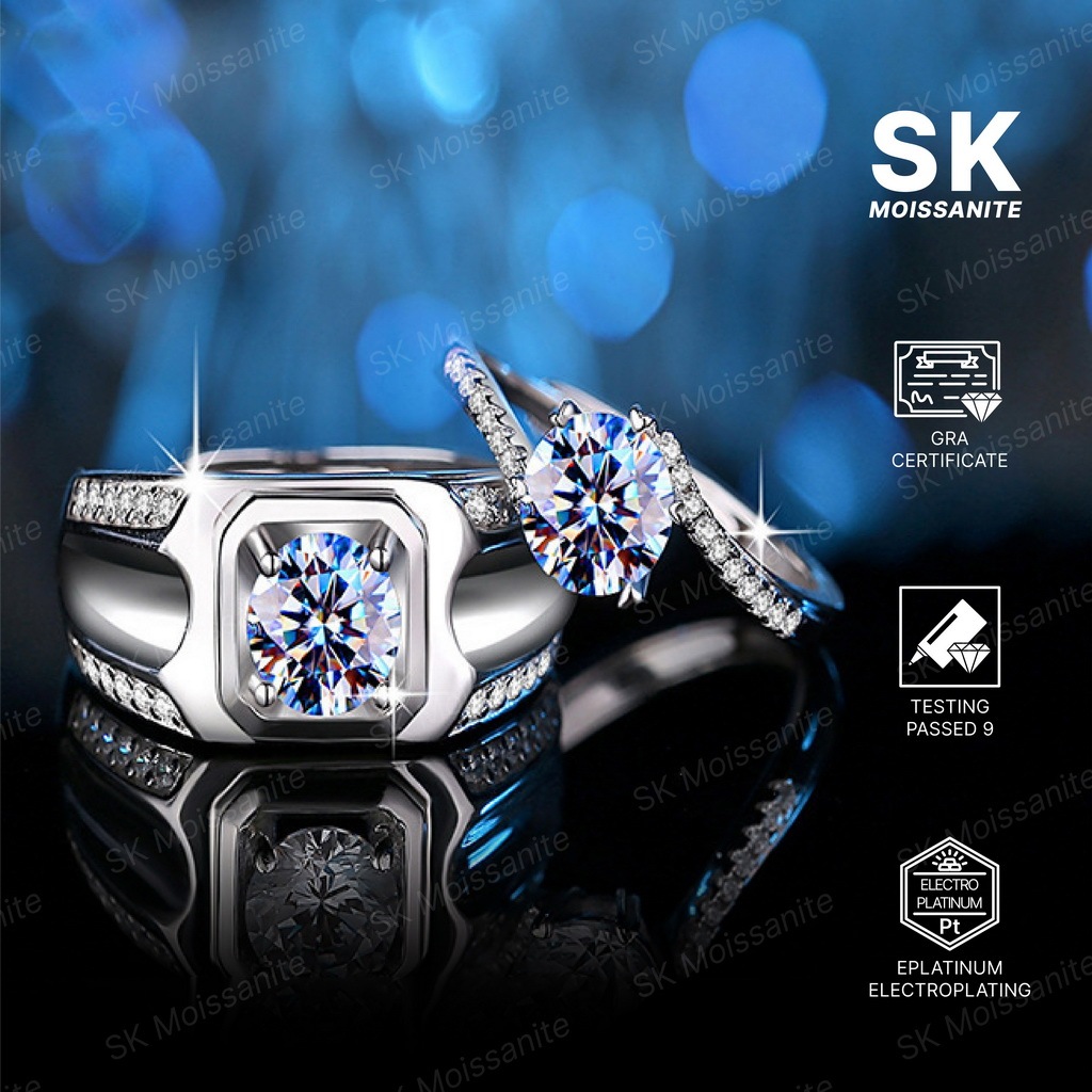 Sk - 2 Year Guarantee Original Stainless Steel Couple Rings GRA SKM13 ...