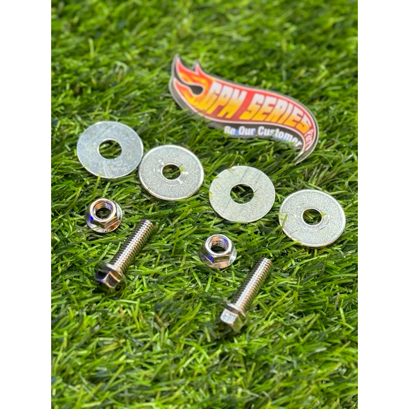 Ninja ss mr left and right ear nut set ring bolts ninja lamp mounting ...