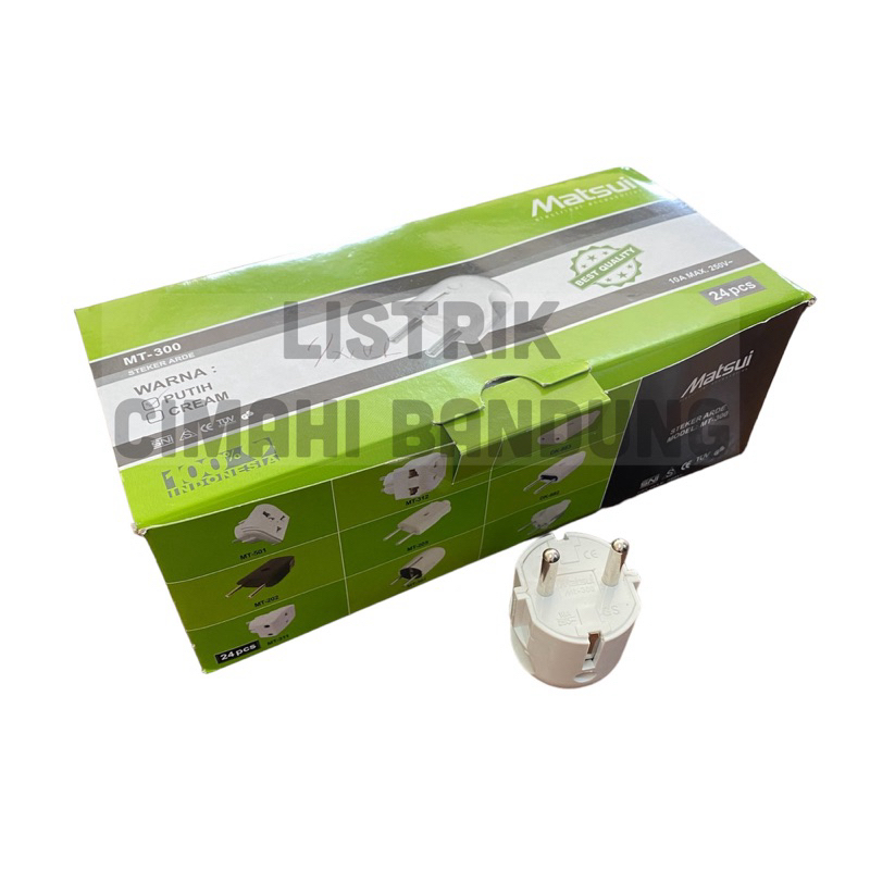 Sni ground plug round model MATSUI brand 10A / 250V | Shopee Malaysia