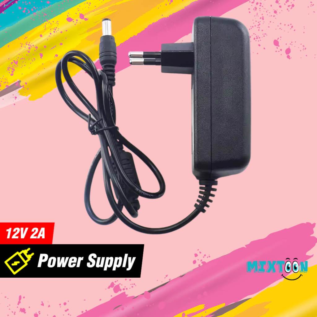 Pure 12V 2A DC Adapter 12volt 2 Ampere Power Supply Transformer PSU 1 ...