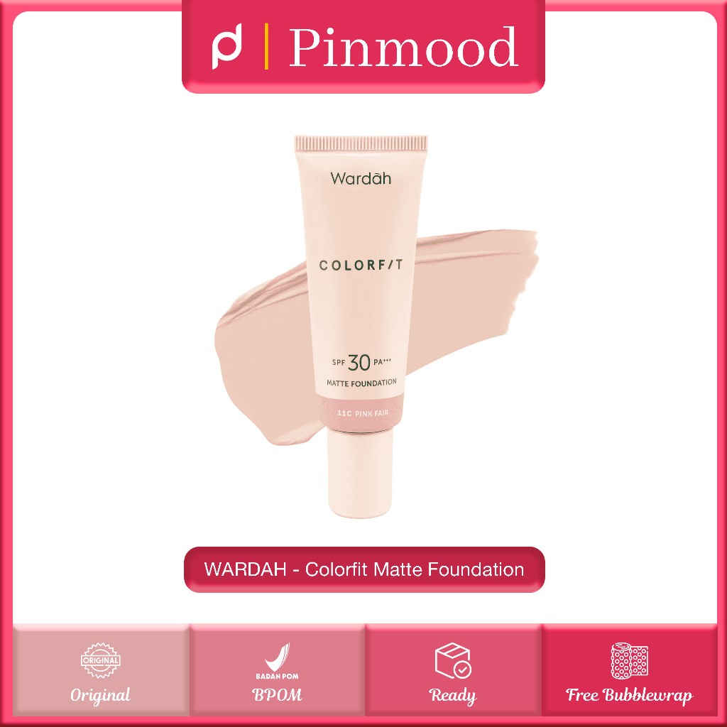 Wardah - COLORFIT MATTE Foundation (25 ml) - Liquid Foundation SPF 30 ...
