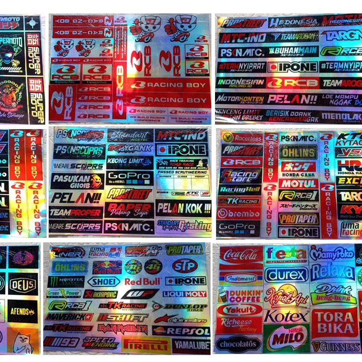 Racing Stickers Racing Stickers Viral Stickers Helmet Stickers ...