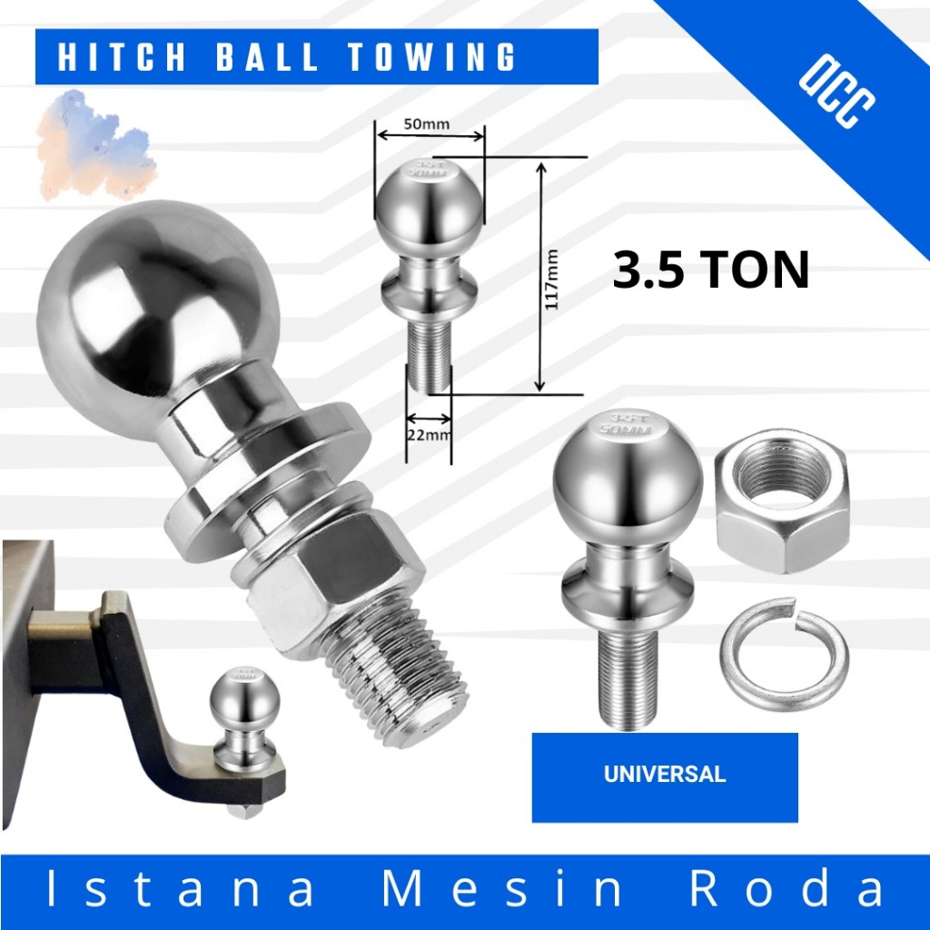 Towing ball 2 Inch hitch ball town ball 3.5Ton 55MM | Shopee Malaysia