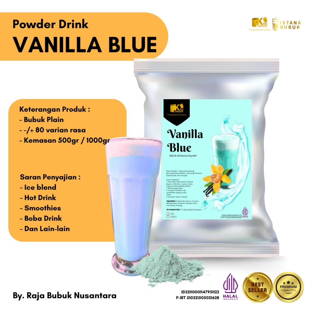 Vanilla Blue Drink Powder Vanilla Blue Drink Powder Vanilla Blue Drink ...