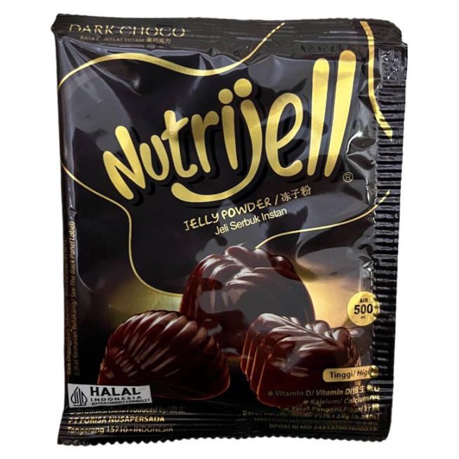 HITAM Nutrijell Dark Choco 24gr Jelly Dark Chocolate Flavor | Shopee ...