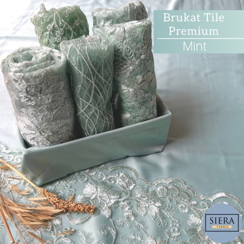 Half A METER OF Premium Tile Brukat Fabric Kebaya Material By Siera ...