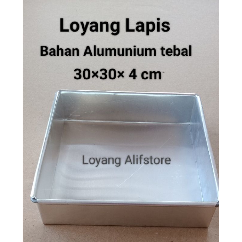 Layer Cake Pan 30cm X30Cm x 4cm Height/30Cm Layer Box Pan/Surabaya ...