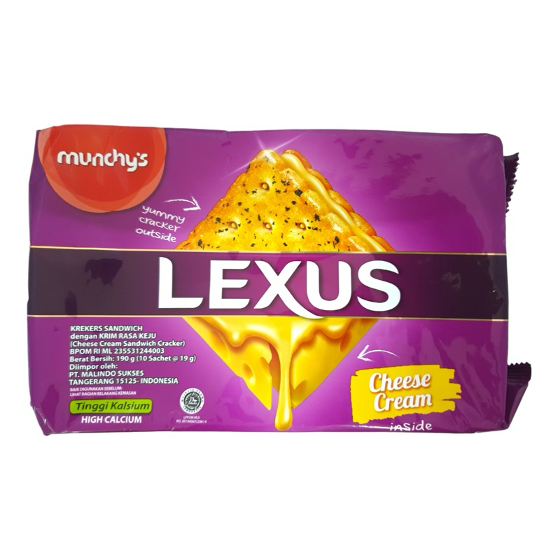 Munchy's Lexus Crackers Cheese Cream 190gr | Shopee Malaysia