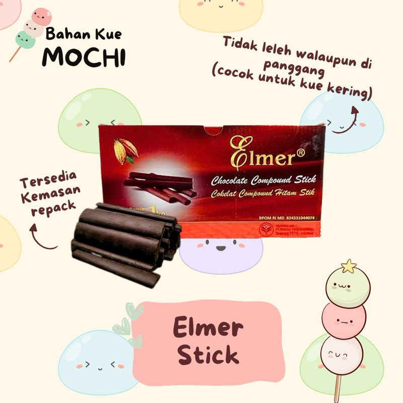 Elmer Stick / Elmer Chocolate Compound Stick 100gr / Elmer's Chocolate ...