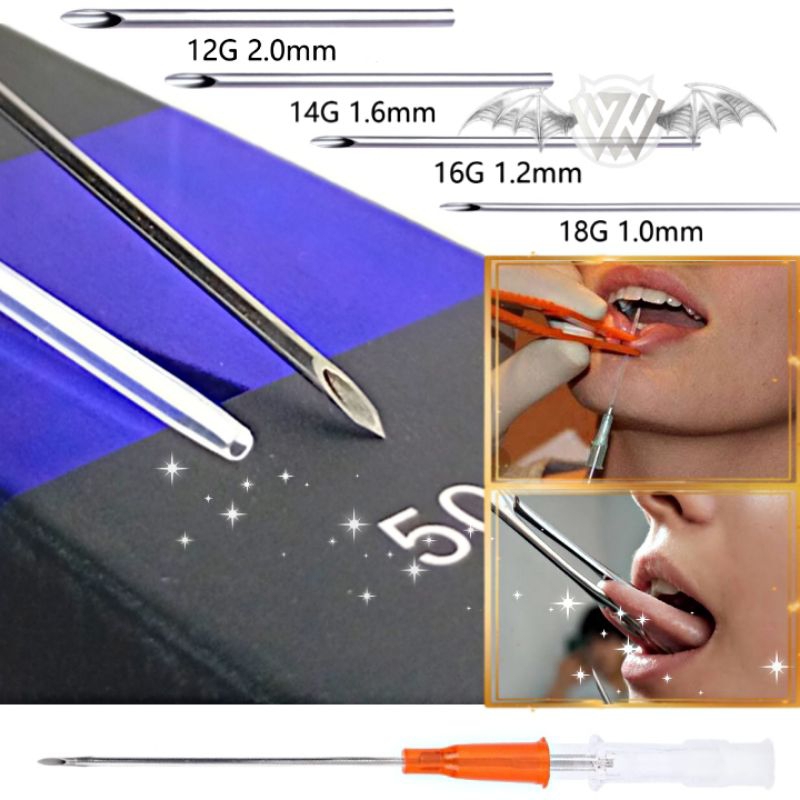 Piercing needle Sterile piercing needle - Various Sizes | Shopee Malaysia