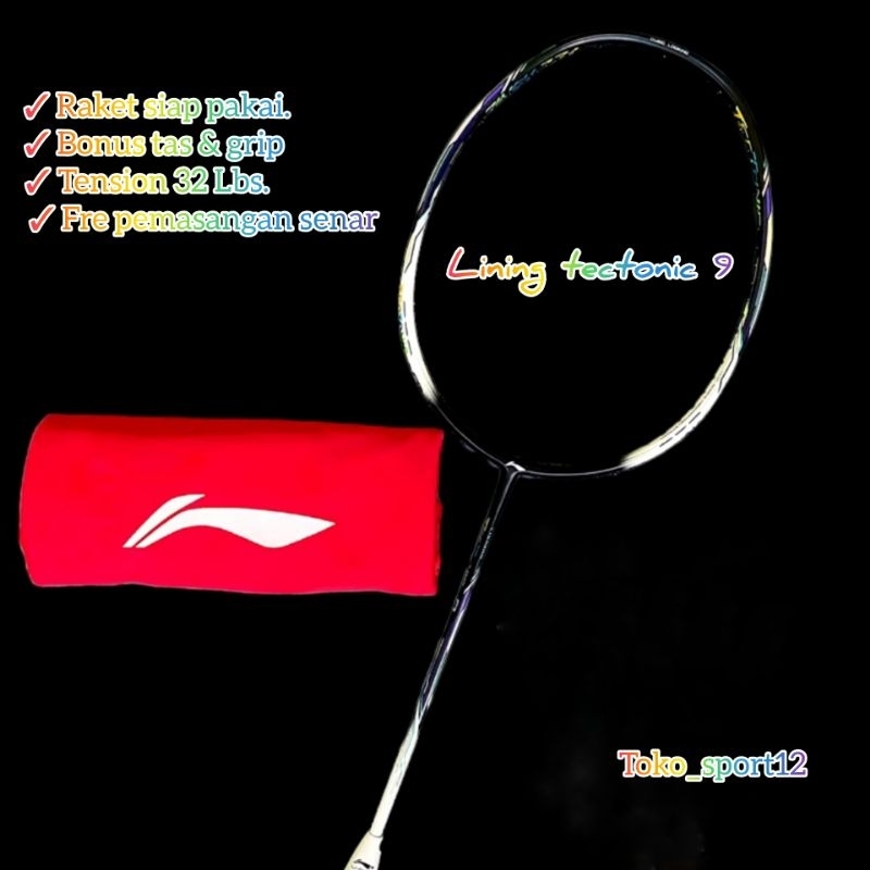 Li-ning TECTONIC 9 GO BADMINTON Racket (GRADE ORI) | Shopee Malaysia