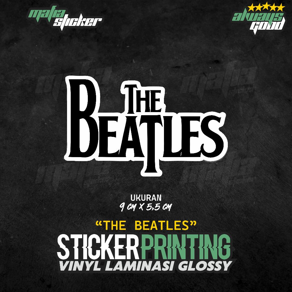 The BEATLES PRINT CUT STICKER/STICKER | Shopee Malaysia