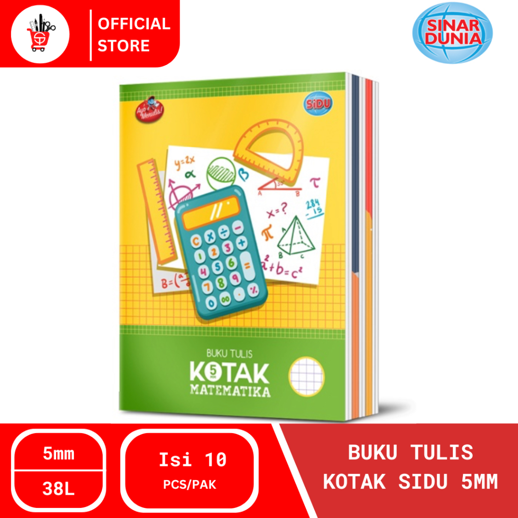 Book | Sinar Dunia Mathematics Box Notebook 5mm (1 PAK) | Shopee Malaysia