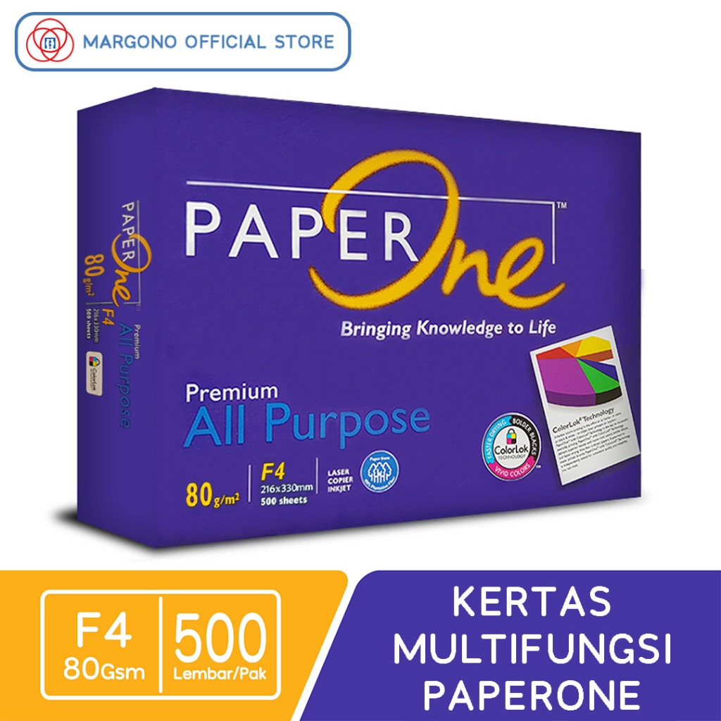 Paperone All Purpose HVS F4 Paper 80 gsm - 500 Sheets | Shopee Malaysia