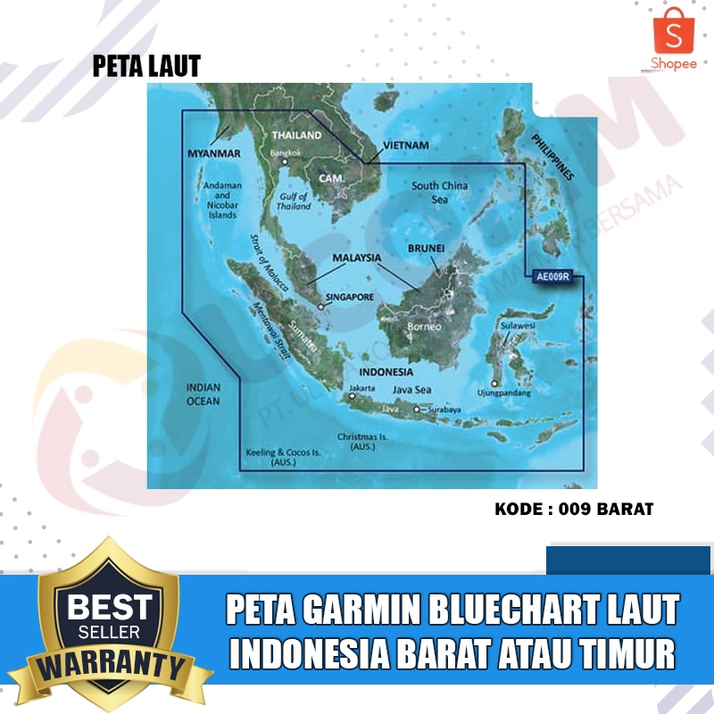 Garmin Indonesian Sea Garmin Maps East West Section Bluechart 009 006 ...