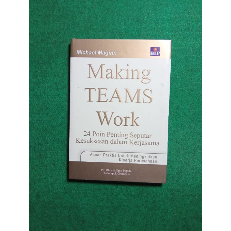 Making Teams Work: 24 Important Points About Success in Collaboration - Michael Maginn | Shopee ...