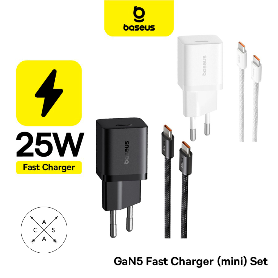 Baseus GaN5 25W USB-C Fast Charger (Mini) 1C | Shopee Malaysia