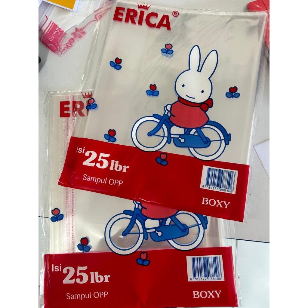 (PAK) Opp Cover BOXY Size Book Cover Contains 25 Clear Sheets ERICA ...