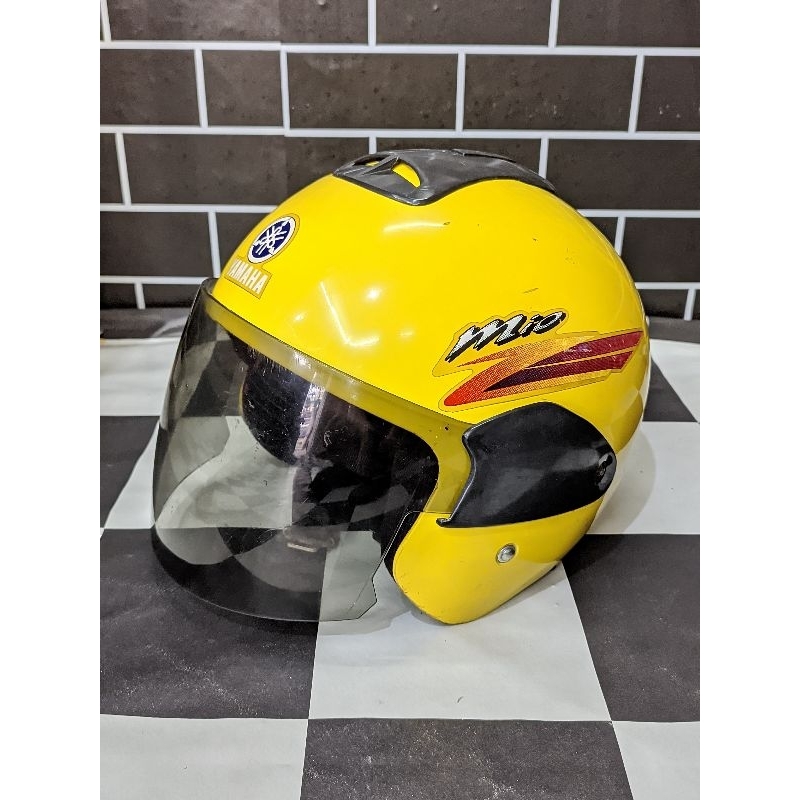 Original YAMAHA MIO HELMET YELLOW | Shopee Malaysia