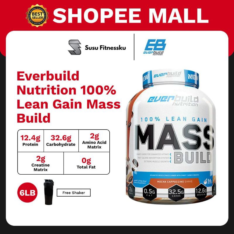 Everbuild Mass Build 6lbs Gainer Gainer Weight Gain Everbuild Lean Gain ...