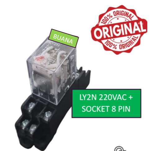Ly2n 220VAC relay + socket - 8 pin / ly2n 220v ac relay 8 pin / LY2 220VAC | Shopee Malaysia