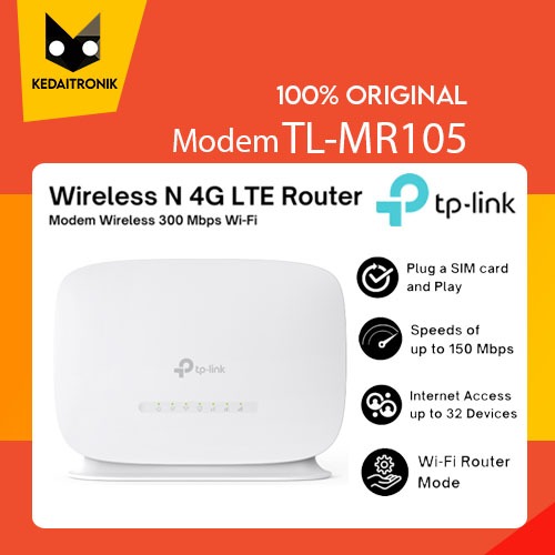 Tp LINK TL MR105 Router Modem TPLINK TLMR105 300 Mbps Wireless N 4G LTE ...