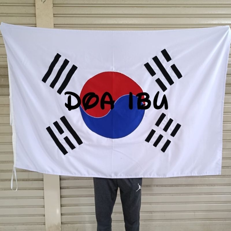 Custom South KOREA Country Flag Application Tissue Material uk. 100cm x ...