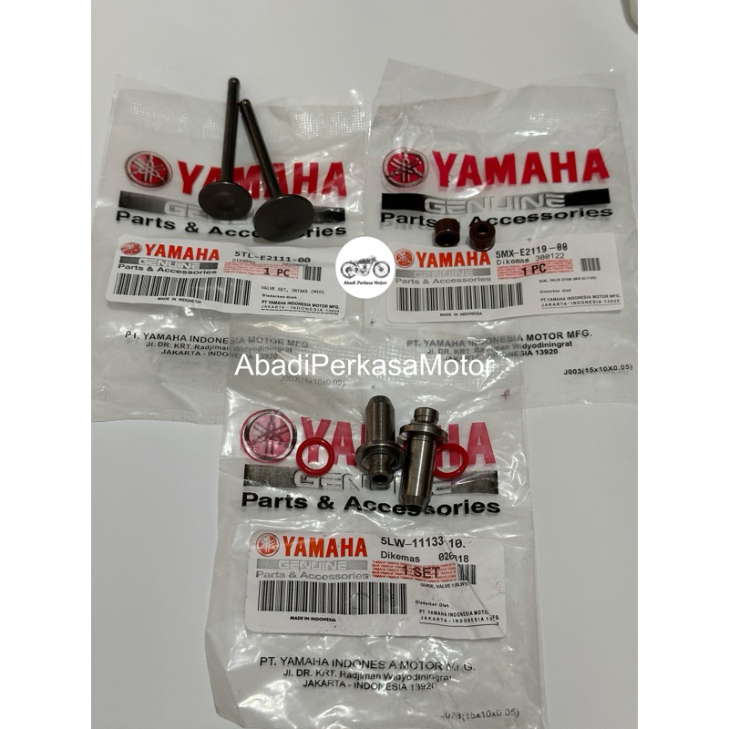 Bosh Bottle Valve+Valve Set Umbrella+Valve Seal Yamaha Mio Sporty Smile Soul Carburetor Fino ...