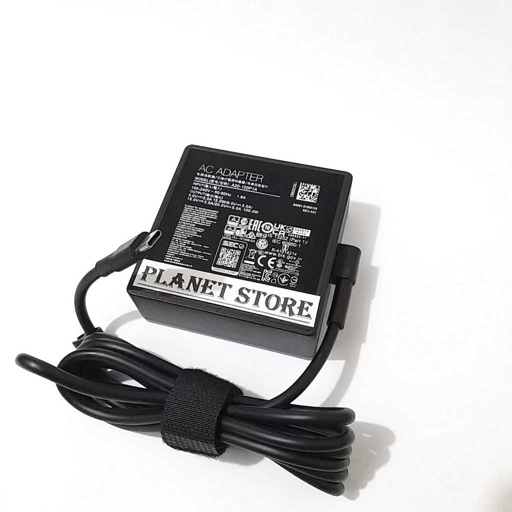 Charger Adapter ASUS ROG Flow X13 GV301 Z13 A20-100P1A 20V 5A 100W Type ...