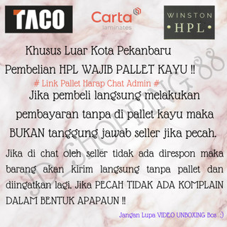 KAYU (Outside Of The City Mandatory Wooden PALLET) NEW HPL Taco ...