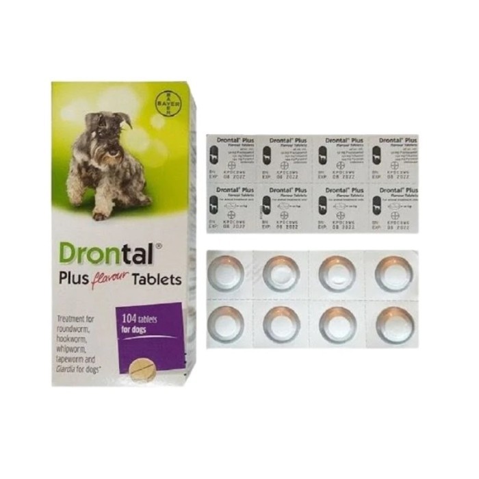 Drontal dog anti-worm dog worm medicine | Shopee Malaysia
