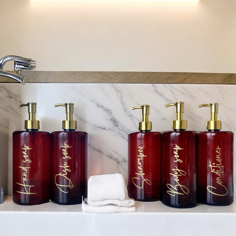 Aesthetic liquid soap bottle CHOCOLATE N24 500ml GOLD NEW LUXURY bottle ...