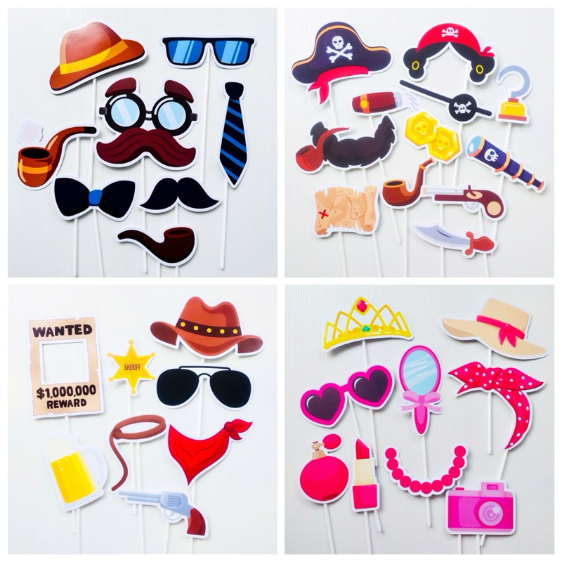 Fun PROPS PHOTOBOOT GIRL PIRATES AND COWBOY | Shopee Malaysia