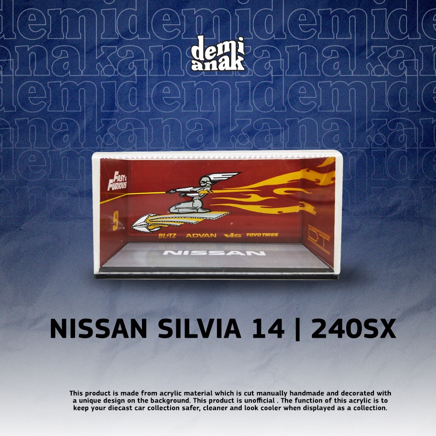 Nissan Silvia S14 / 240SX Fast Furious Letty Diecast Acrylic Box ...
