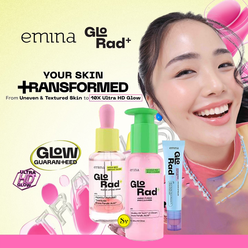 ️ Emina Gloarad Skincare Series Complete Set ️ Teenage Skincare Glowing ...