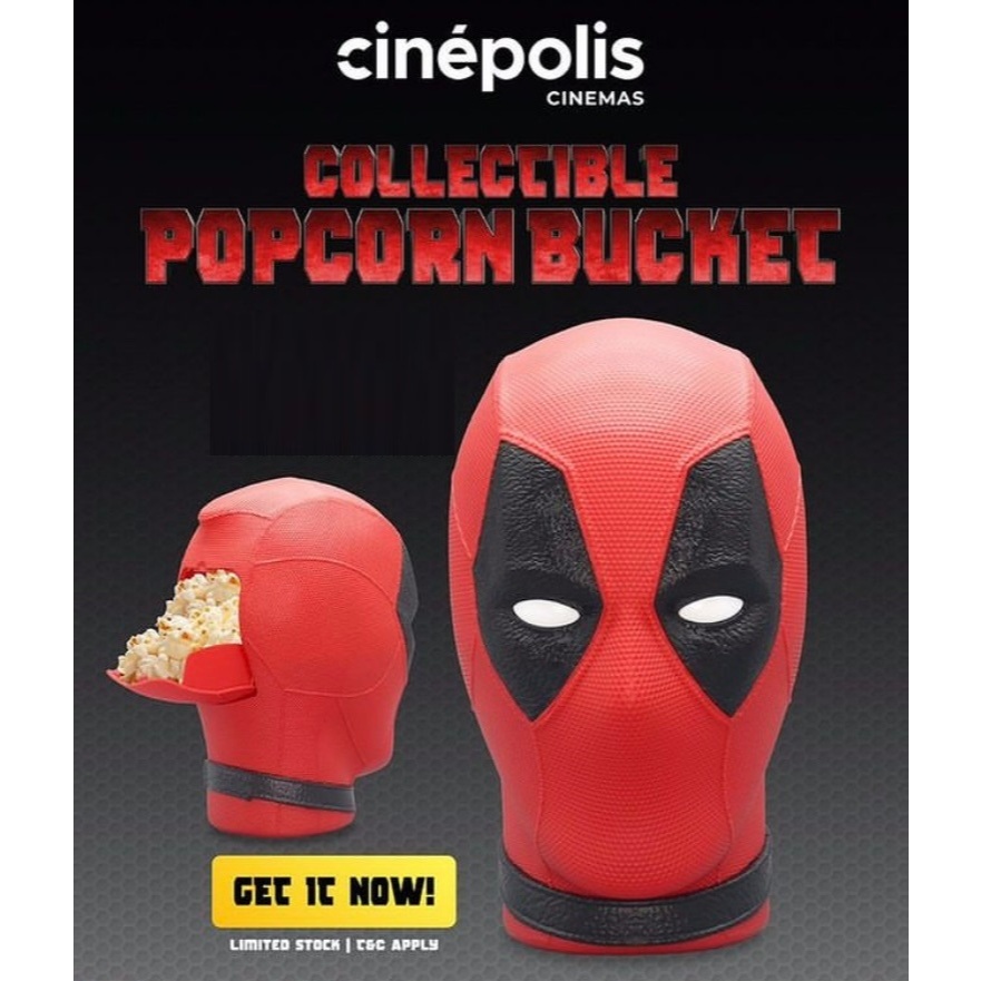 Deadpool & Wolverine x Cinepolis Official Popcorn Bucket | Shopee Malaysia