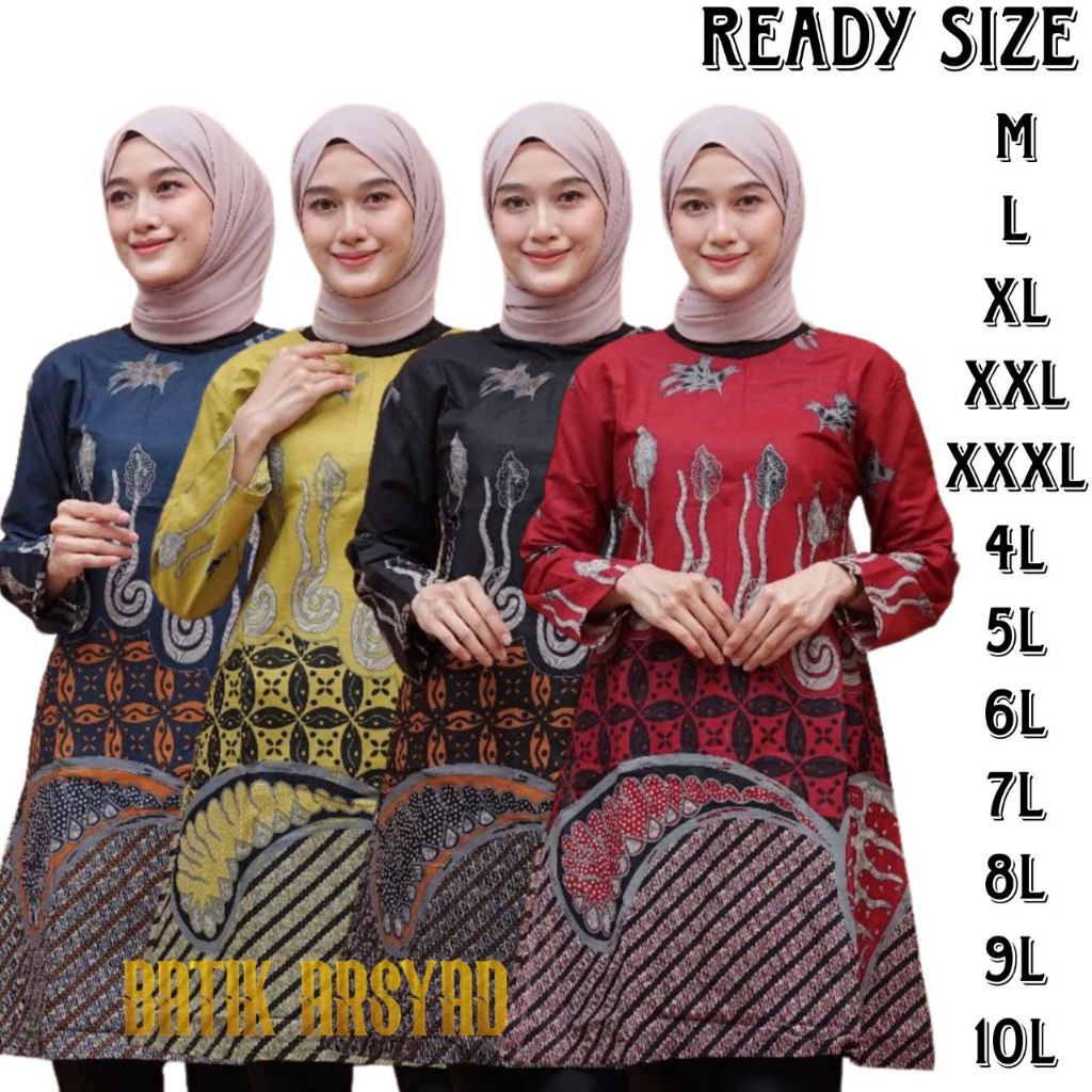 Women's BATIK Tops - MODERN Women's BATIK Tunic - Women's Work BATIK ...