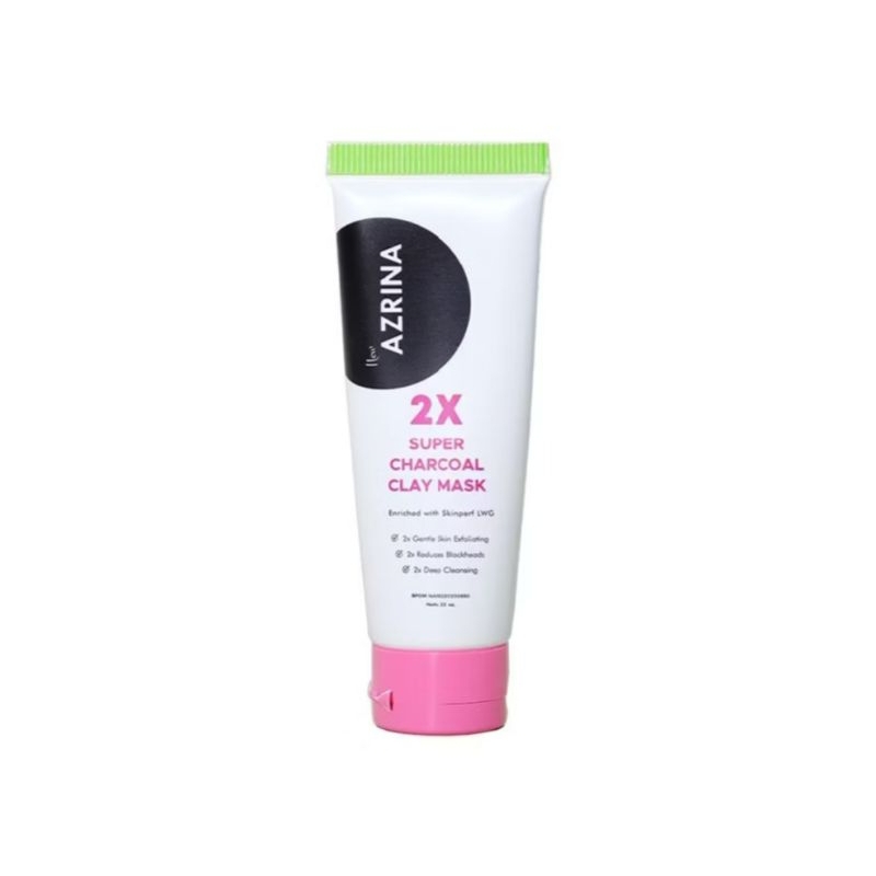 (25ml & 50ml) NEW AZRINA 2x Super charcoal Clay: facial mask with AHA ...