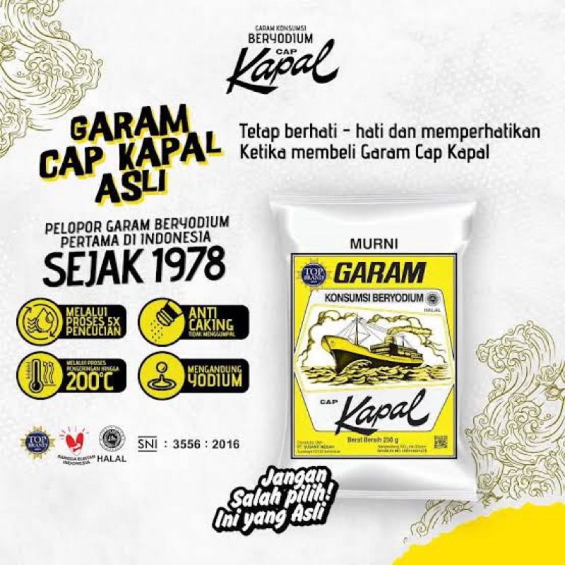 Original Ship Cap Salt (500gram) | Shopee Malaysia